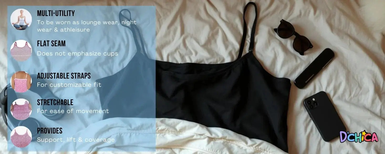 Foam Padded camisole - D'chica Flat 10% OFF