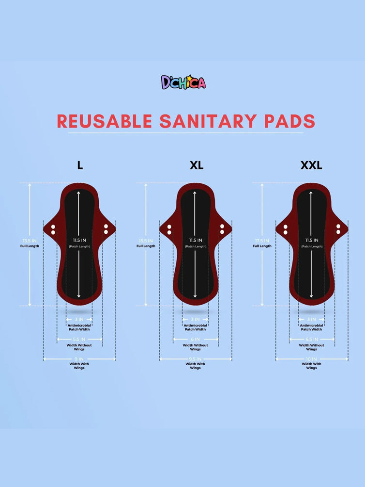 Rash-Free Period Panty & Reusable Sanitary Pads Combo | Skin-Friendly ...