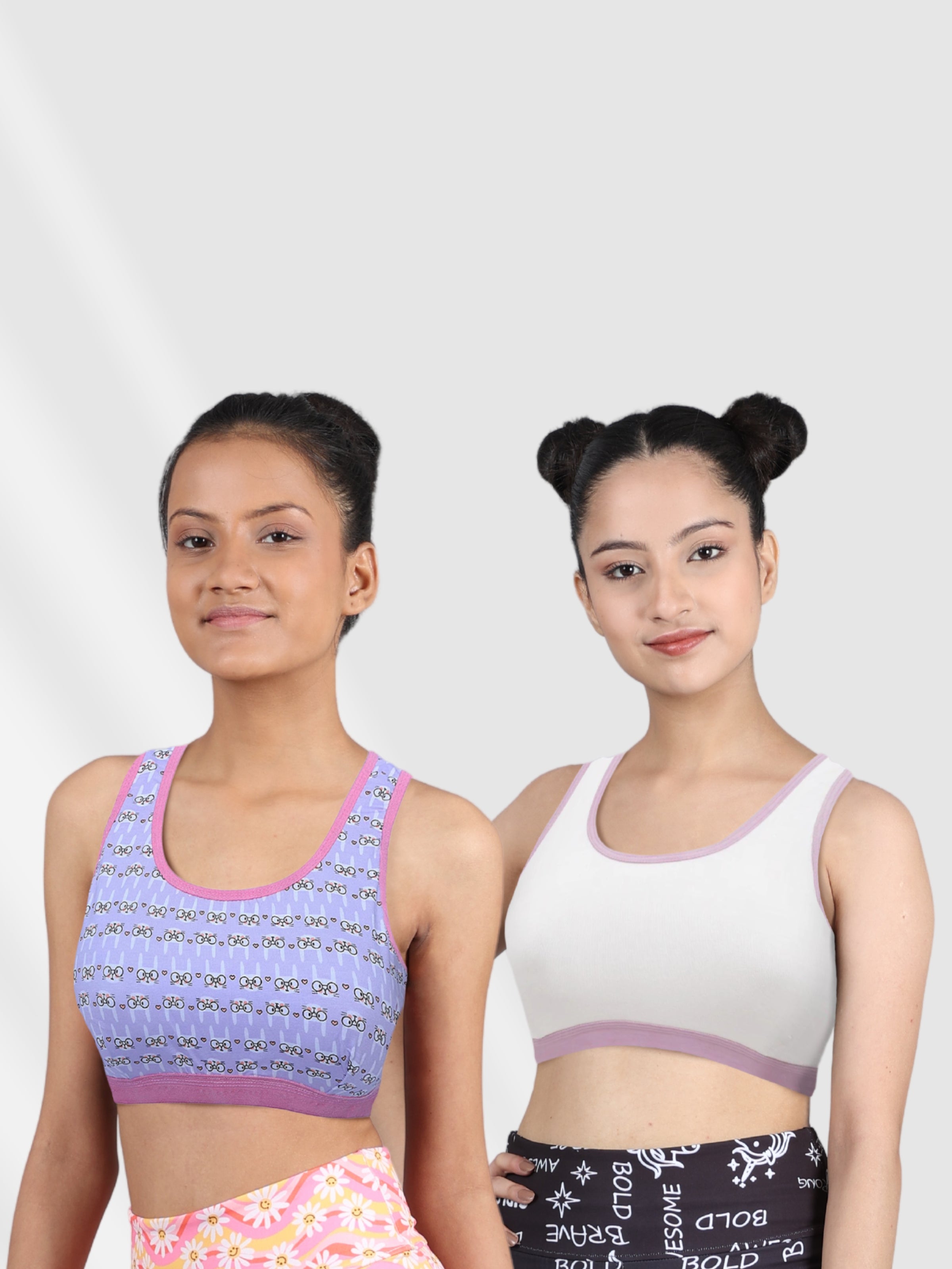 Single Layered Cotton Sports Bra For Teens – D'chica